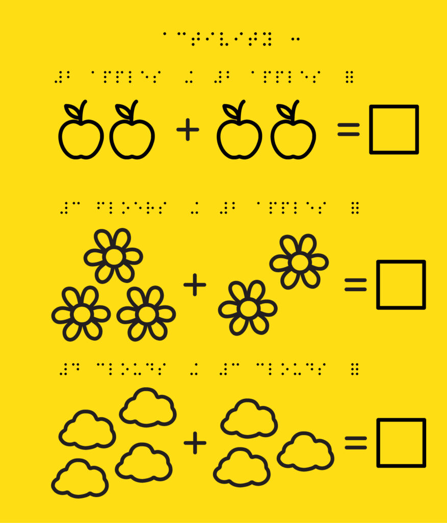 Basic Maths Braille Book for Children | Beyond Braille | India